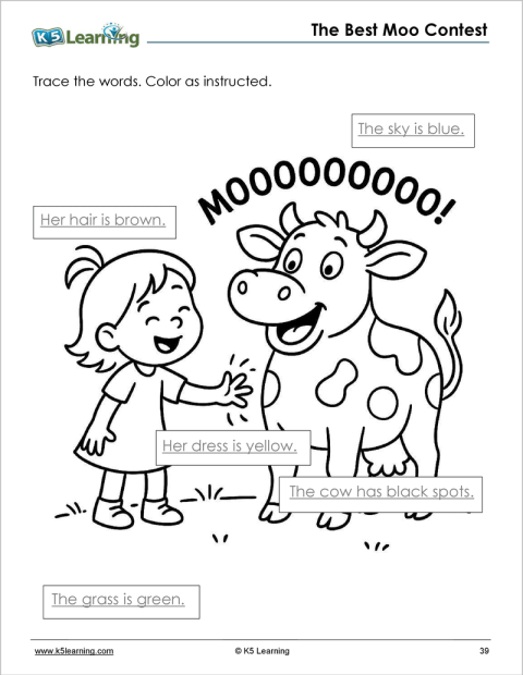 Kindergarten Vocabulary Workbook | K5 Bookstore