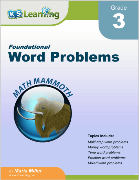Math Word Problems Workbook for Grade 3 | K5 Bookstore